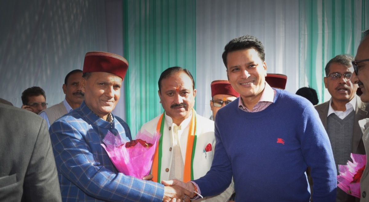 JSW - Himachal CM lays stone for 240 MW Kutehr Hydro Electric Project